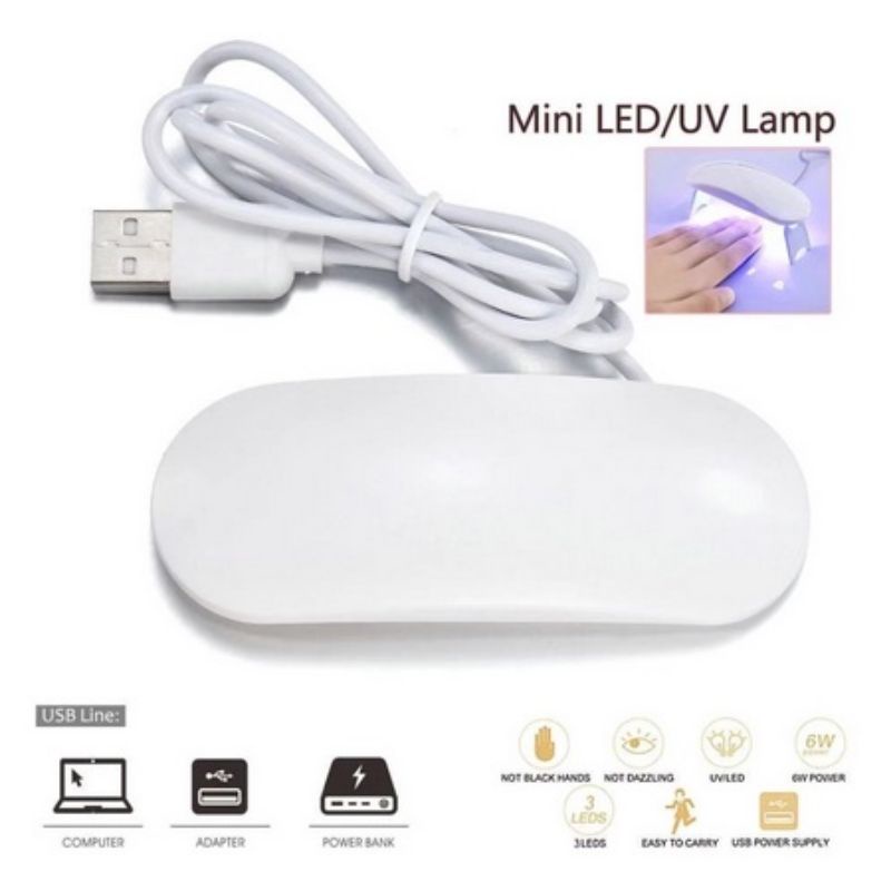 Jual Lampu LED UV 6W untuk mengeringkan Resin/ Nail Art Sun Mini ...