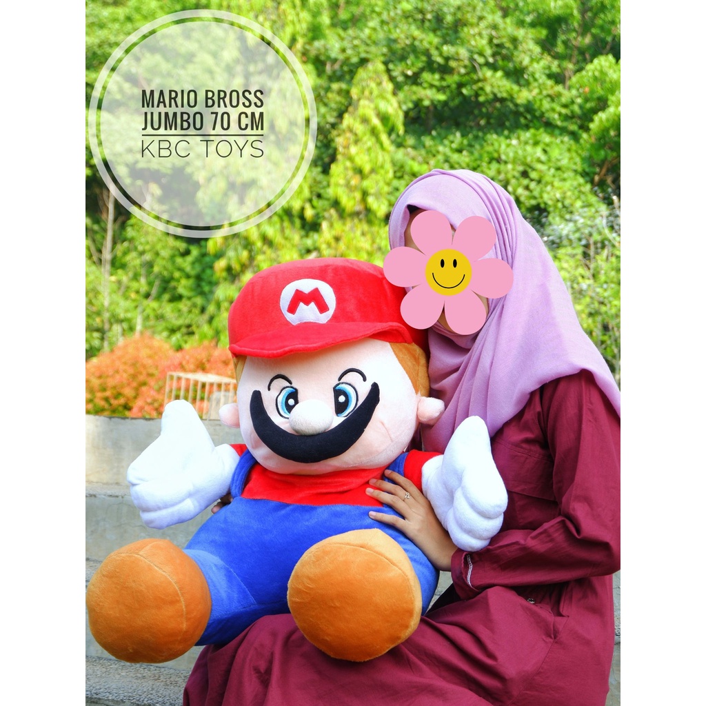 Jual Boneka Mario Bros Jumbo Kualitas SNI Bahan Halus dan Lembut ...