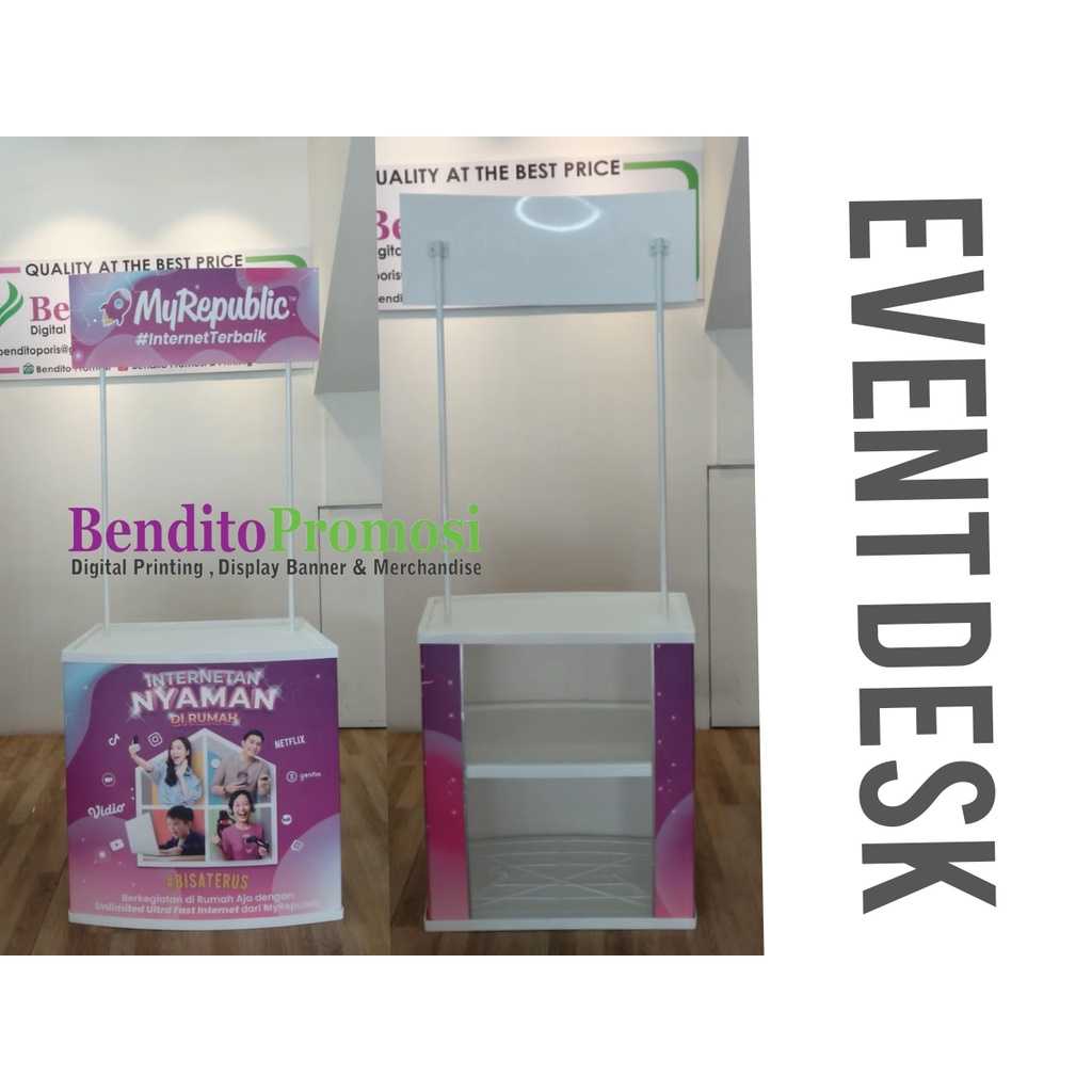 Jual Booth Portable Event Desk Meja Promosi - Bendito Promosi | Shopee ...