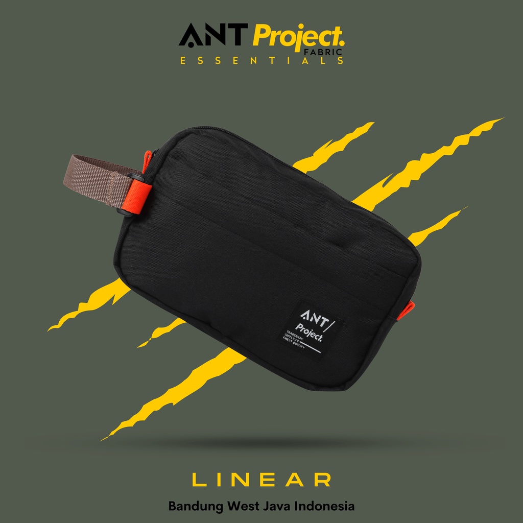 Jual ANT PROJECT - Pouch LINEAR Hitam Doppkit | Shopee Indonesia