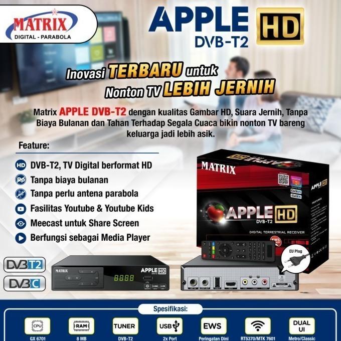 Jual Receiver Tv Set Top Box Matrix Dvb T2 Full Hd Digital Bisa Youtube ...