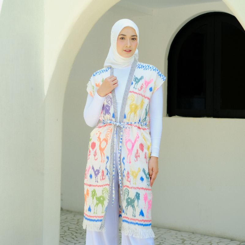 Jual Jenara Outer Etnik Tenun Ikat Dakara Indonesia | Shopee Indonesia