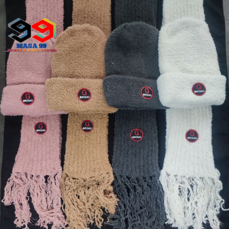Jual Syal Kupluk Premium BROMO Dan DIENG Bulu Lembut Pria Wanita ...