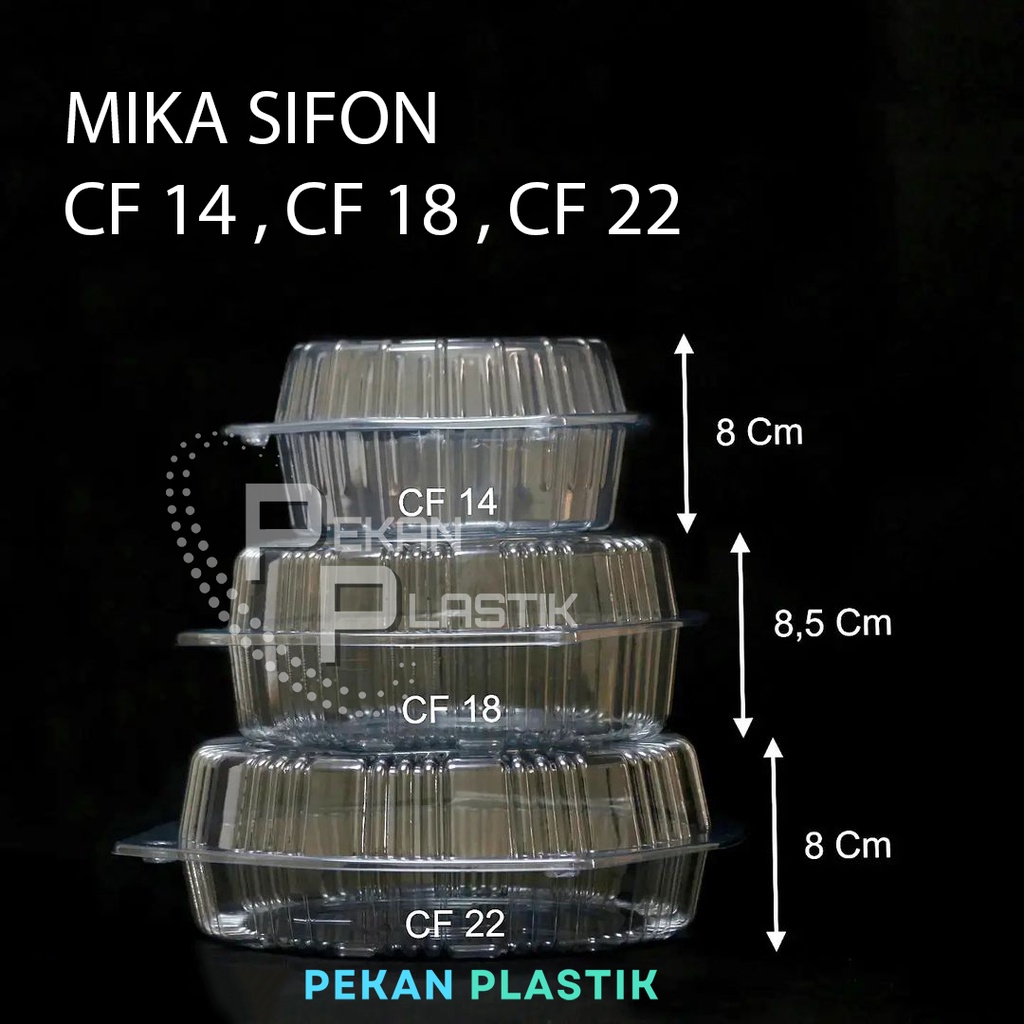 Jual 10 pcs Mika sifon/ mika bolu bulat diameter 14 18 & 22 cm | Shopee Indonesia