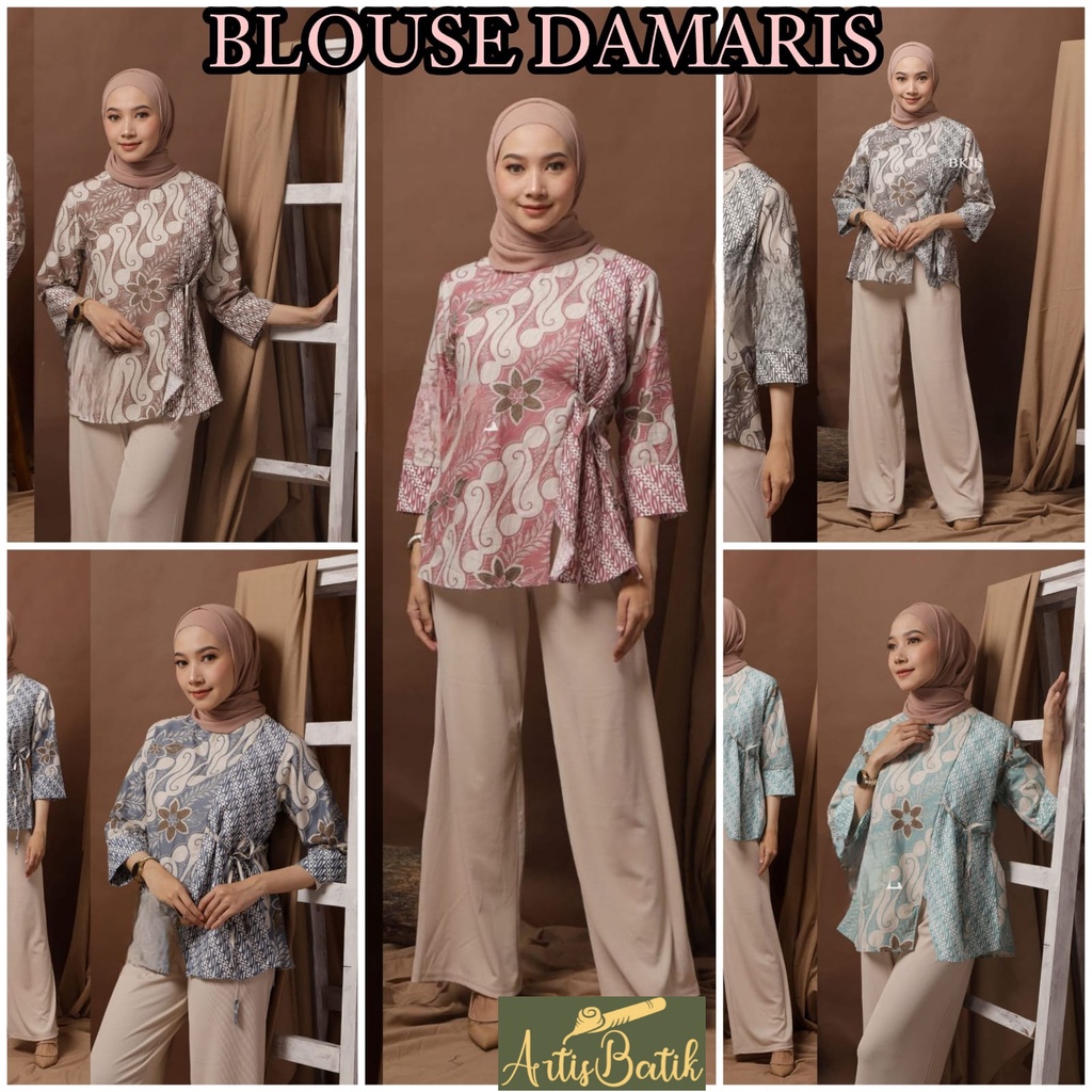 Jual BLUS DAMARIS BLUS BATIK JUMBO LD XXXL LD 110 TUNIK MOTIF FLORAL ...