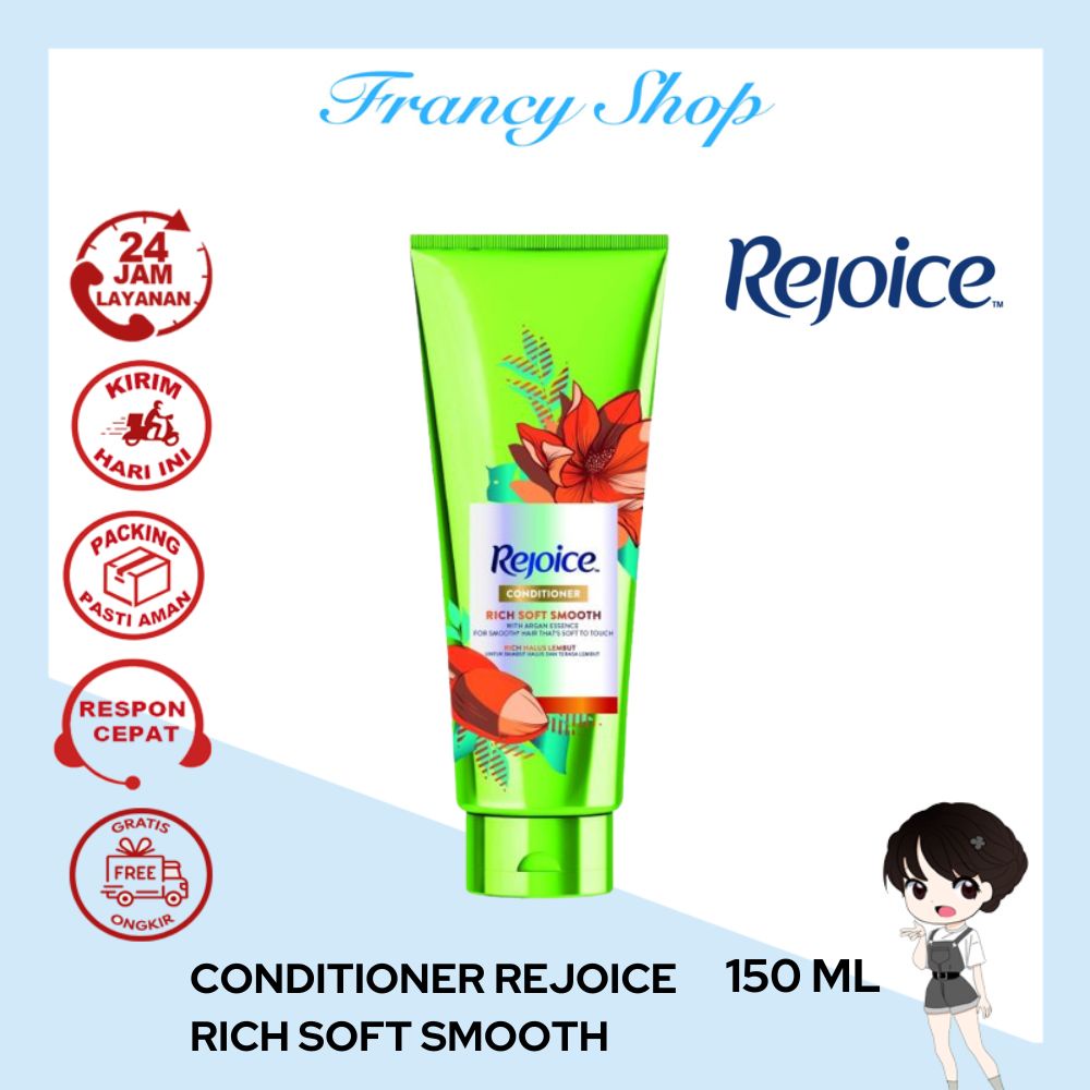 Jual Conditioner Rejoice Rich Soft Smooth 150 ml Kondisioner Rambut Halus | Shopee Indonesia