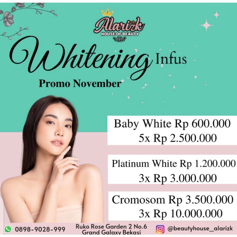 Jual Whitening infus ( baby white 5x ) | Shopee Indonesia
