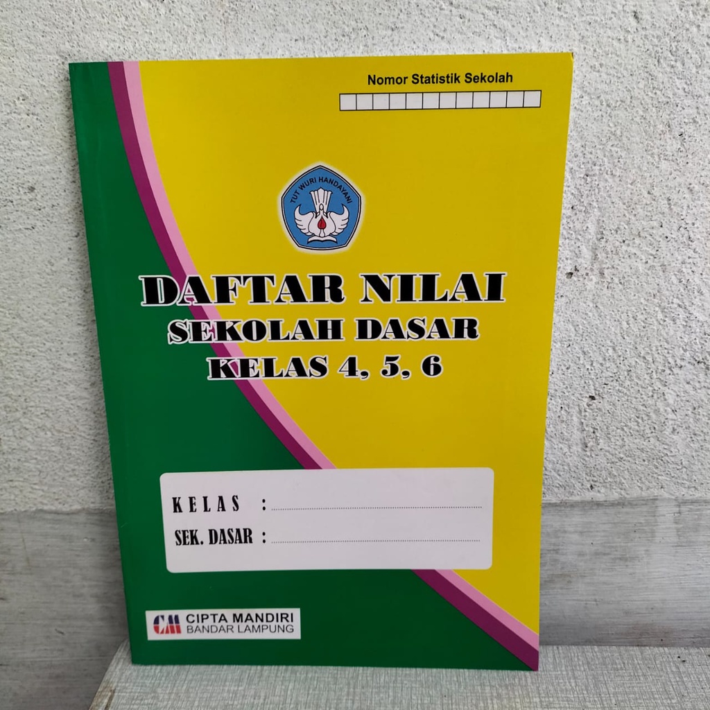 Jual BUKU DAFTAR NILAI SD 1 TAHUN (4, 5, 6) | Shopee Indonesia