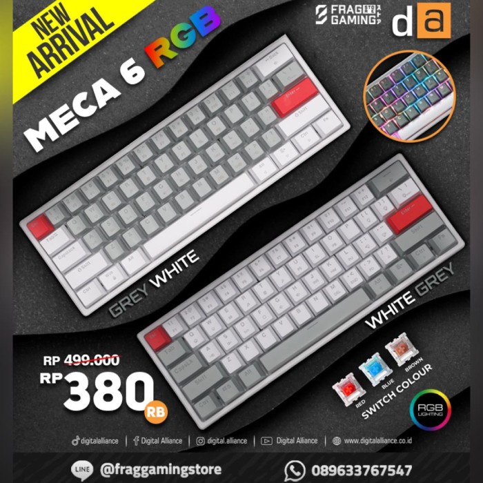 Jual Digital Alliance DA Meca 6 / Meca6 RGB Mini Gaming Mechanical ...
