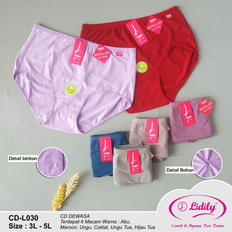 Jual CELANA dalam wanita jumbo Lydyly 030 M,L,XL,XXL,4L,5L | Shopee Indonesia