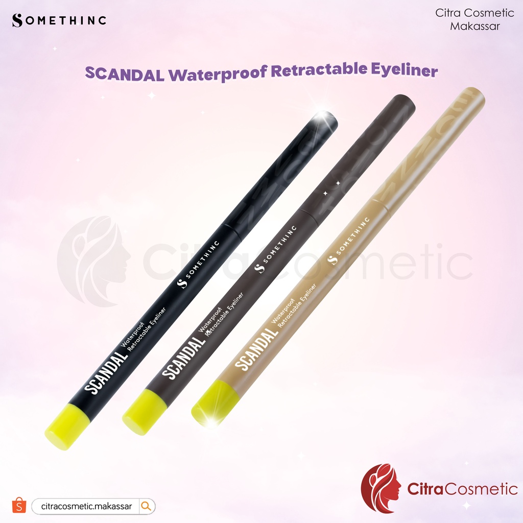 Jual ️CitraCosmetic ️ Somethinc Scandal Waterproof Retractable Eyeliner ...
