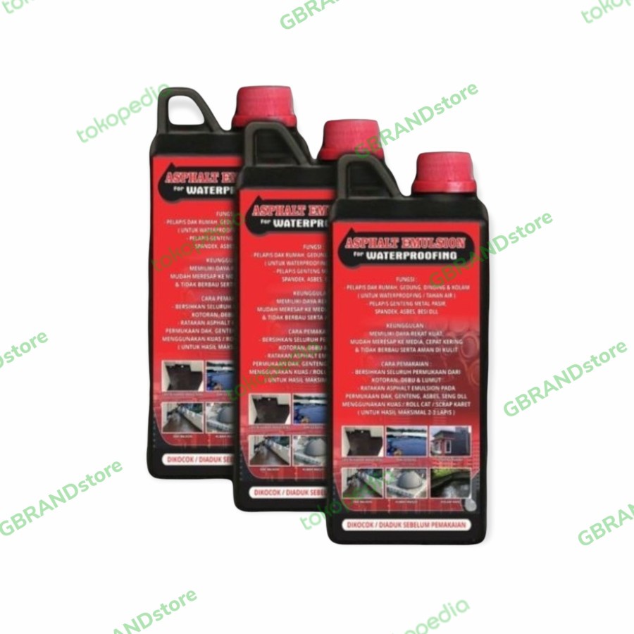 Jual Asphalt Emulsion Waterproofing 1kg Aspal Cair Cat Pelapis Anti ...