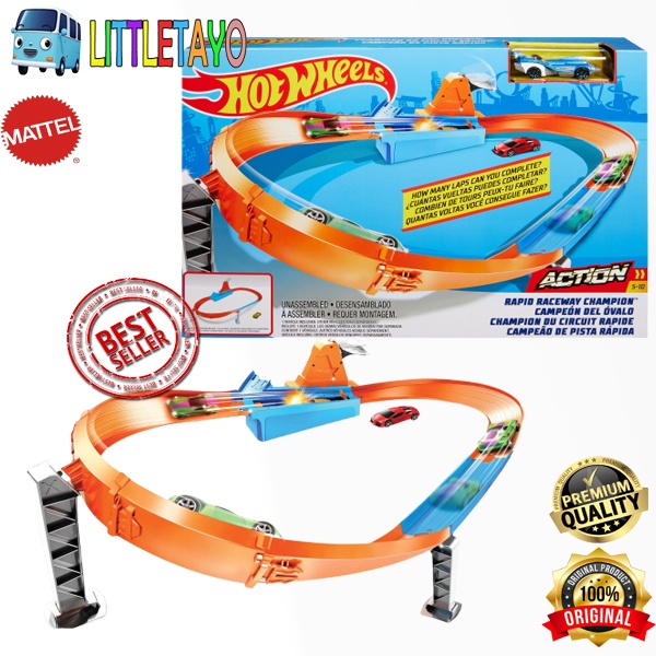 Jual HOTWHEELS RAPID RACEWAY CHAMPION TRACK SET PLAY SET ORIGINAL ...