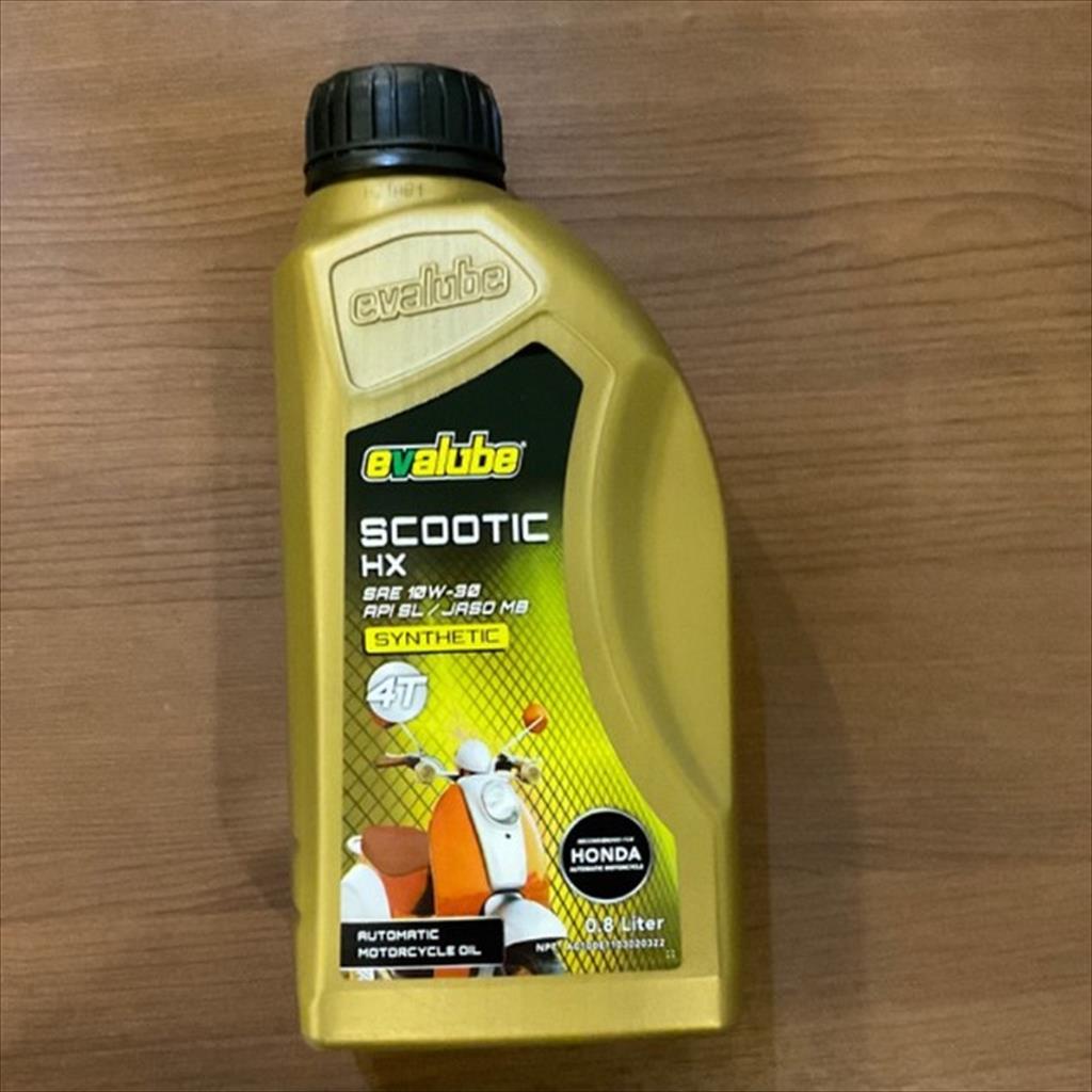 Jual Oli evalube scootic HX sae 10w-30 0,8 Liter original Oli matic ...
