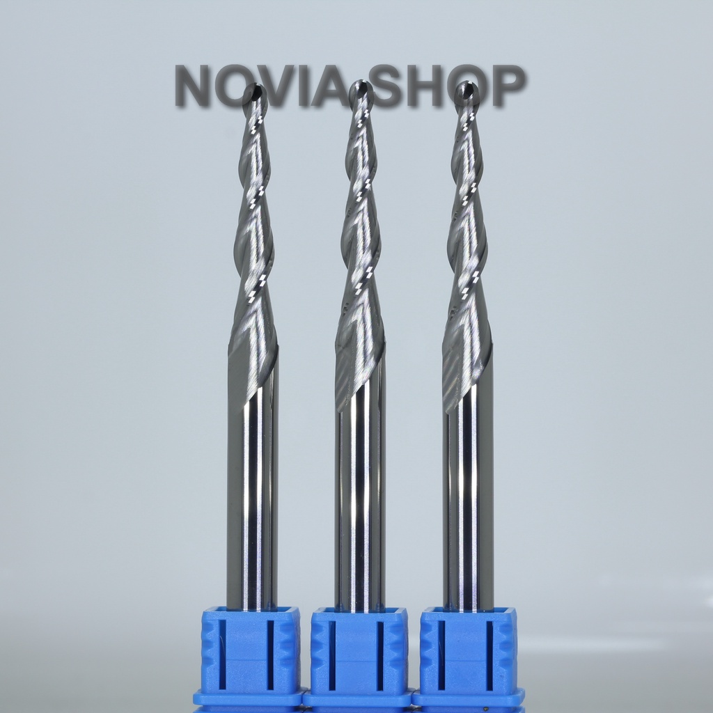 Jual Taper Ball Nose 2 Flute 6mm Endmill Mata Router CNC ukir 3D ...