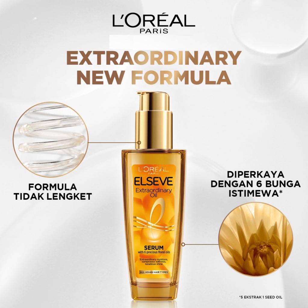 Jual Loreal Elseve Extraordinary Oil Gold Hair Treatment Serum 100 ml ...