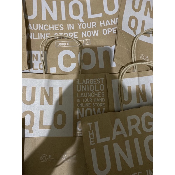 Jual Uniqlo paperbag original. | Shopee Indonesia