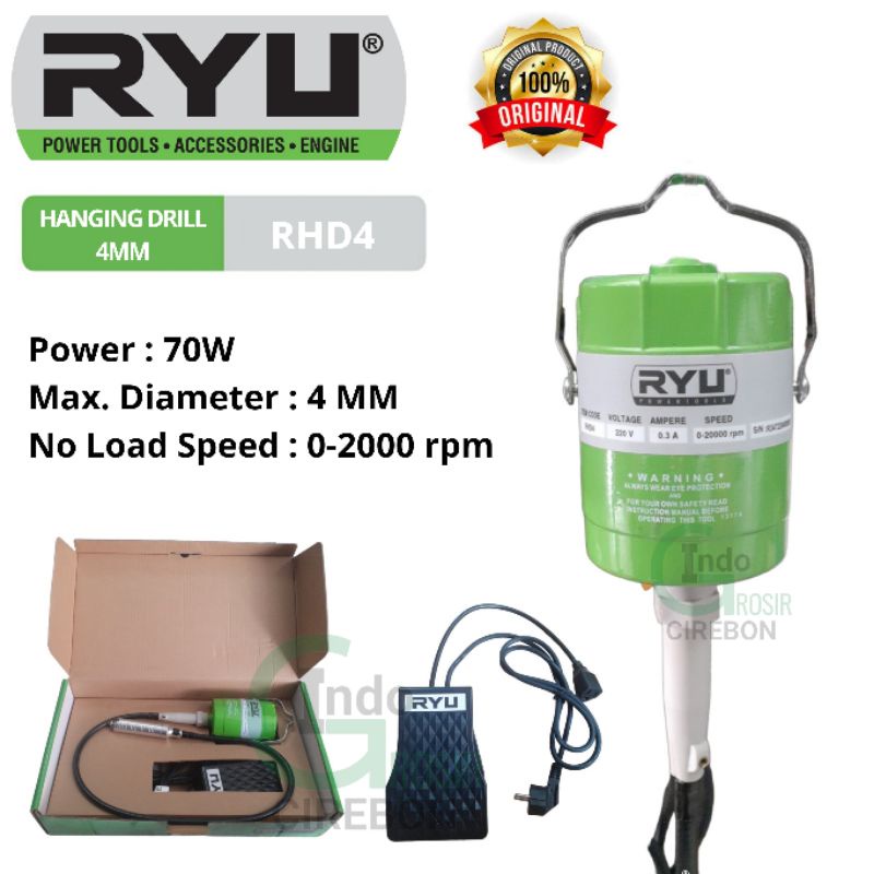 Jual Ryu RHD 4 RHD4 Mesin Bor Gantung Hanging Drill Grinder Mesin Tuner ...