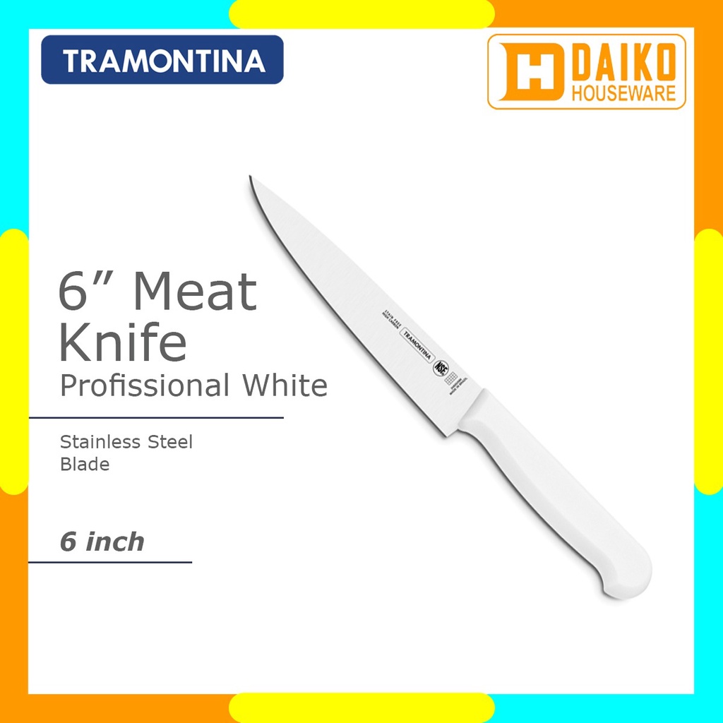 Jual Pisau Daging Tramontina 6 Inch Meat Knife Profissional White ...