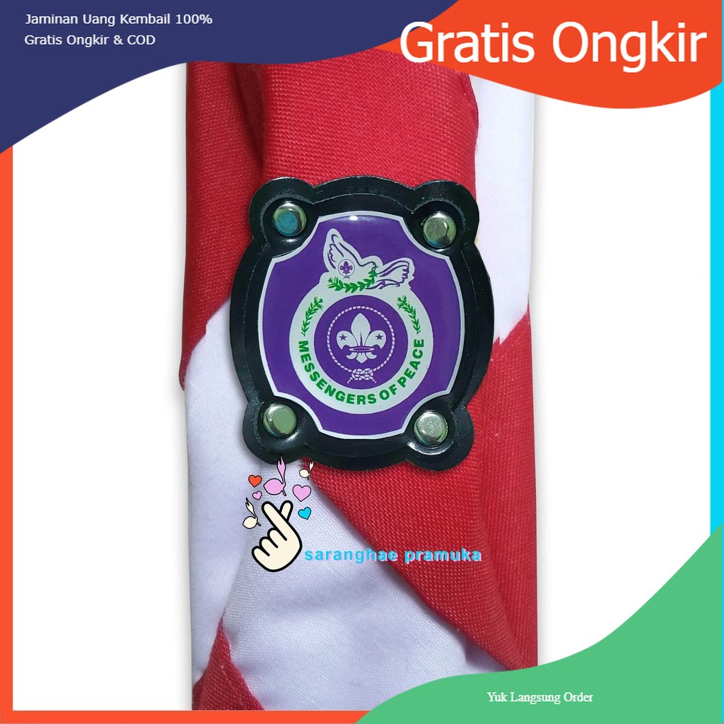Jual Ready Ring Scout Messenger Of Peace Kolongan Hasduk Cincin Kacu ...
