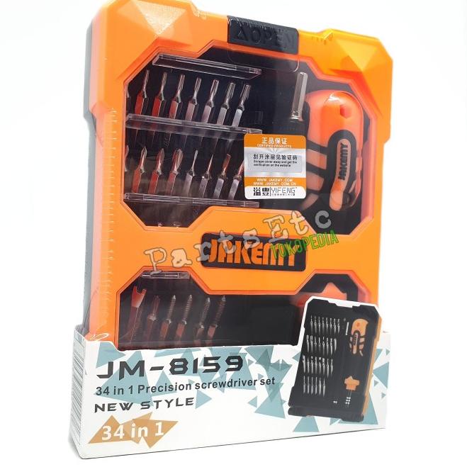 Jual Jakemy JM-8159 Obeng Set Presisi 34 in 1 Asli | Shopee Indonesia