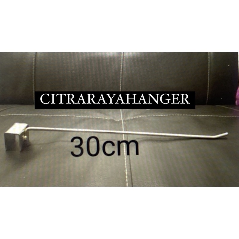 Jual Single Hook besi chrome pipa kotak 30cm gantungan display | Shopee ...