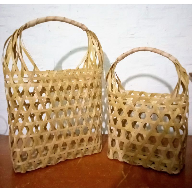 Jual Tas Keranjang Parcel Anyaman Bambu, Keranjang Hampers Souvenir ...