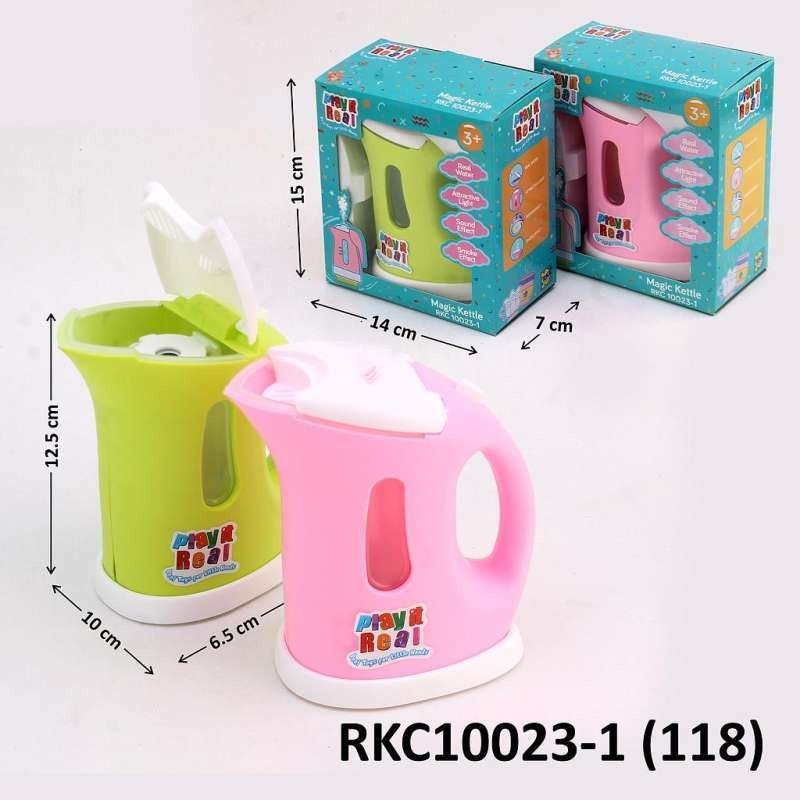 Jual Mainan Magic Kettle Teko Termos Baterai RKC Keluar Asap & Bisa isi ...