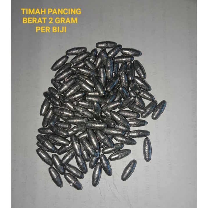 Jual TIMAH PANCING UDANG IKAN ( 2 GRAM) BENTUK MELINJO/ BERAS/ PEMBERAT ...
