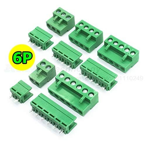 Jual Terminal Block Konektor Plugable 5.08 mm 6 pin Screw Hijau 6p Lurus | Shopee Indonesia