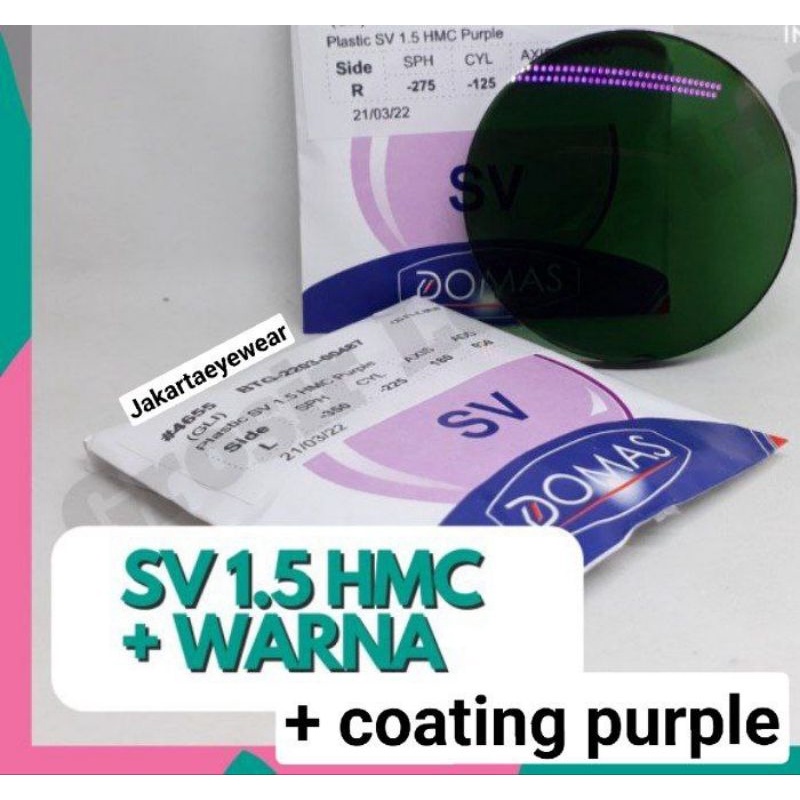 Jual Lensa Color Lensa Warna Domas SV 1.5 HMC Supersin | Shopee Indonesia
