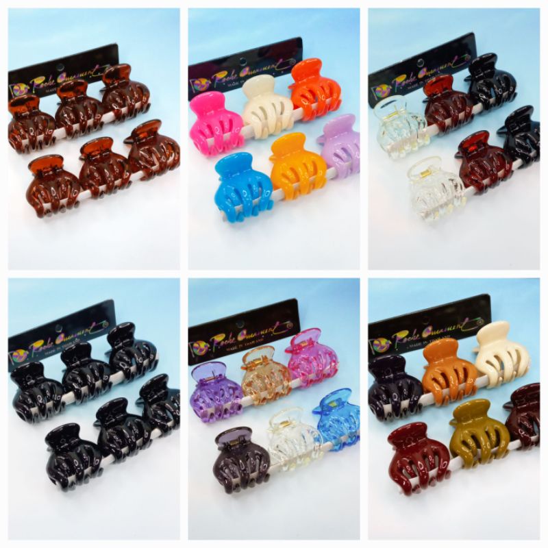 Jual Jedai Rambut Ori Isi 6Pcs Jepit Rambut Roche Ornament Thailand Reguler 5Cm Grosir | Shopee ...
