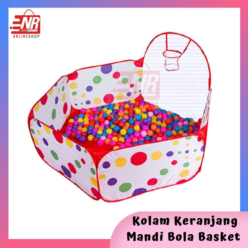 Jual Kolam Keranjang Mandi Bola + Ring basket / Kolam Mandi Bola ...