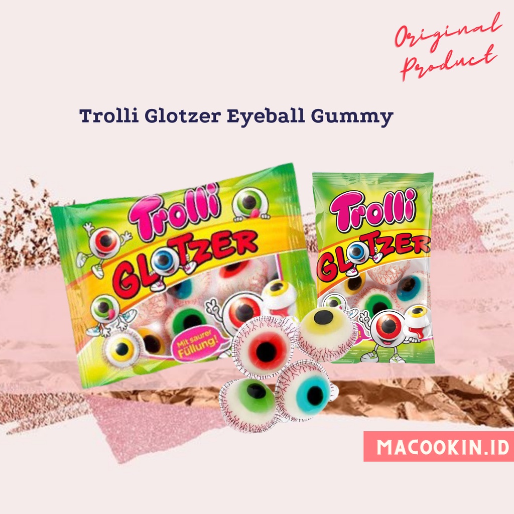 Jual Trolli Glotzer Gummy Eyeball Original German 1 Pack Permen gummi ...