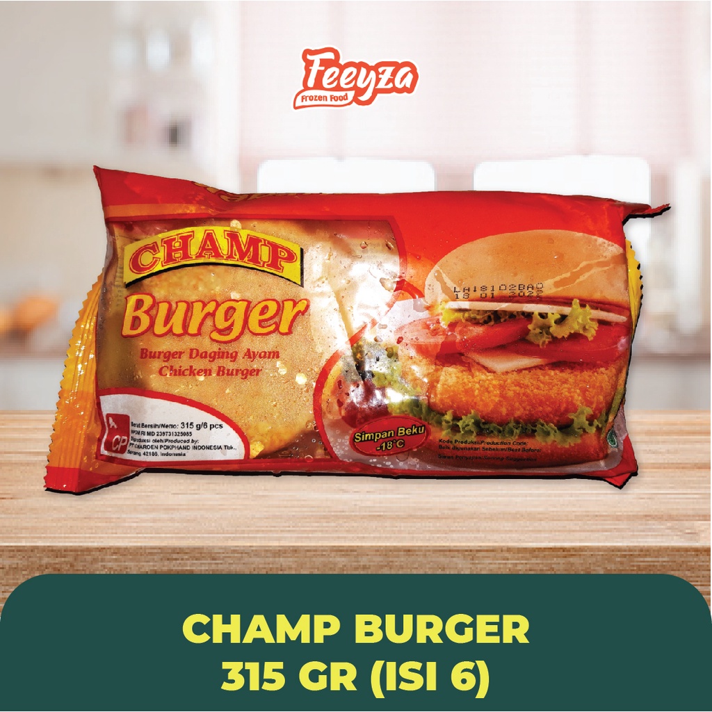 Jual Champ Chicken Burger (315 gram) | Shopee Indonesia