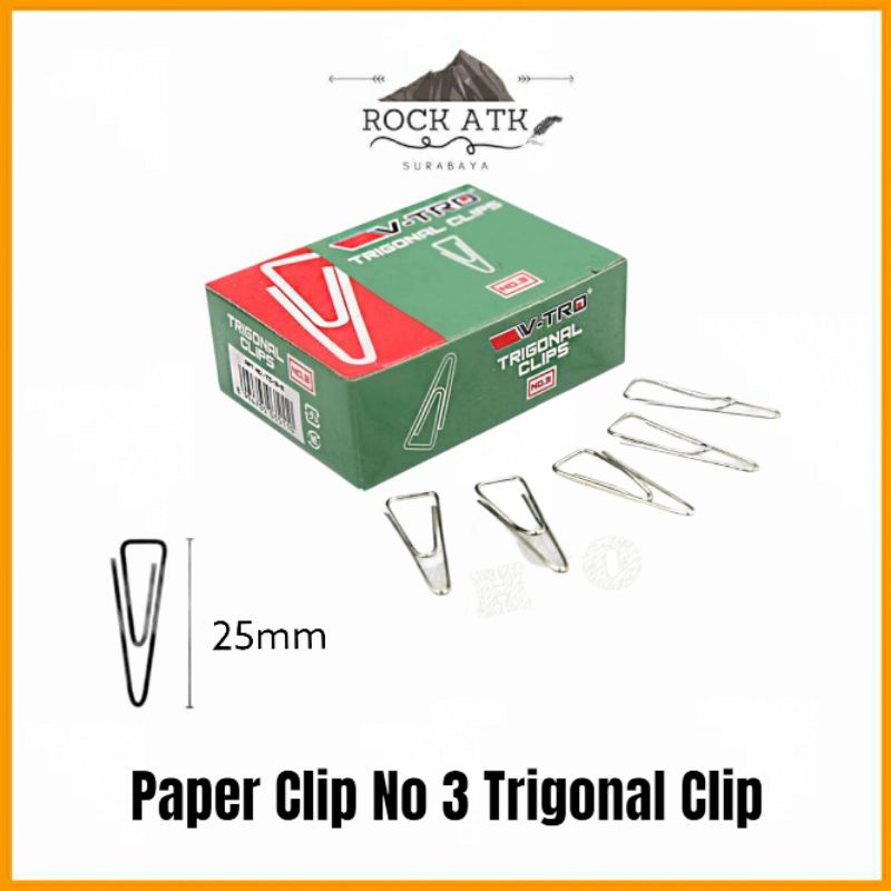 Jual V-tro Montana Trigonal Clip /paper clip / Klip kertas / klip ...