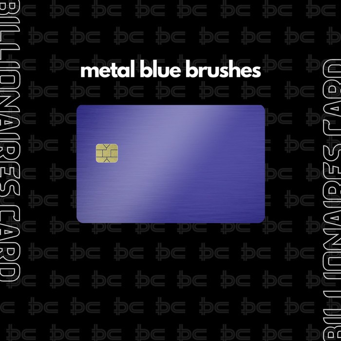 Jual Custom Metal ATM Debit Credit Card (Bukan Skin Card) - Blue ...