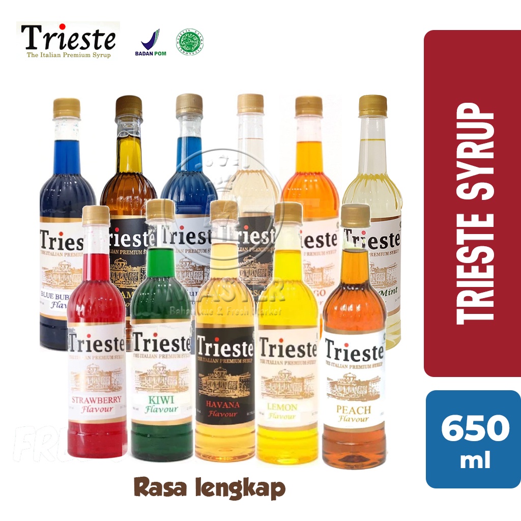 Jual Trieste Premium Syrup Aneka Rasa [Botol Plastik 650 ml] | Shopee ...