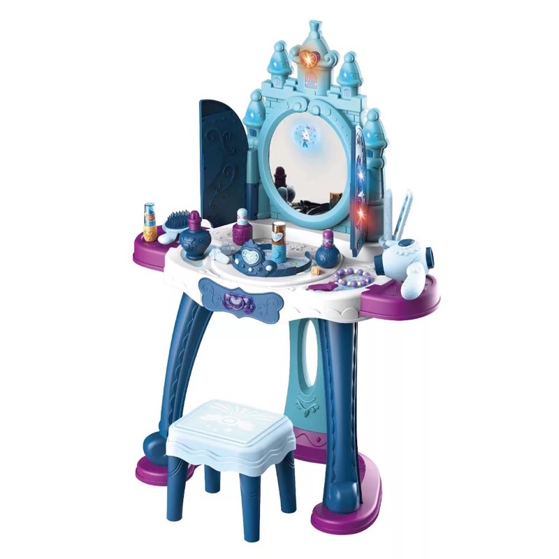 Jual meja rias frozen make up mainan dresser table | Shopee Indonesia