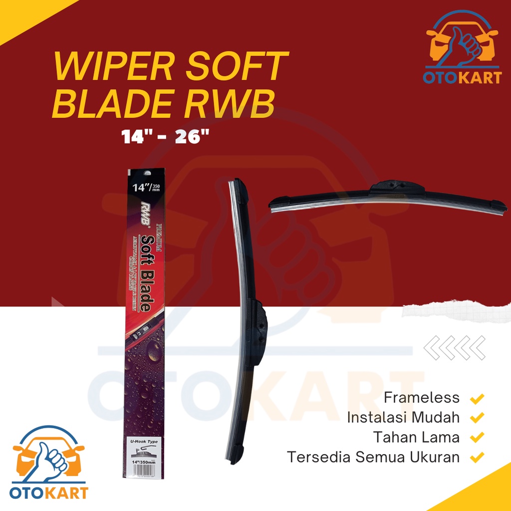 Jual Wiper Mobil Banana RWB / Wiper Frameless Soft Blade RWB Original ...