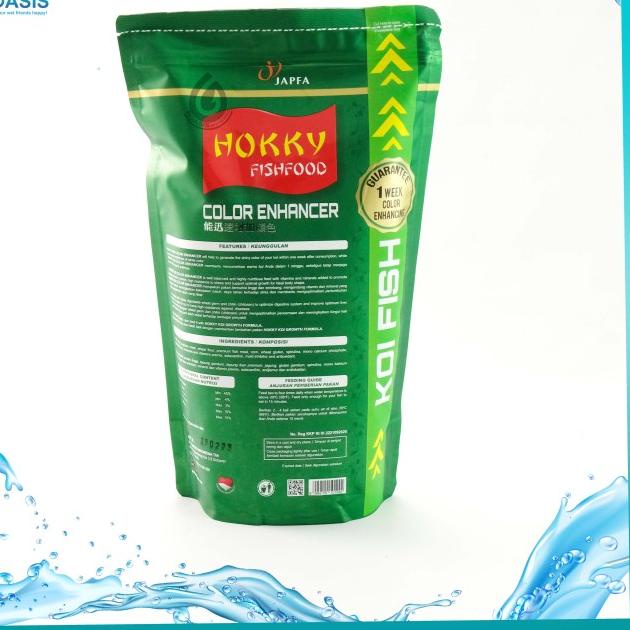 Jual MAKANAN PAKAN IKAN KOI HOKKY COLOR ENHANCER SPIRULINA SIZE S / M 1 ...