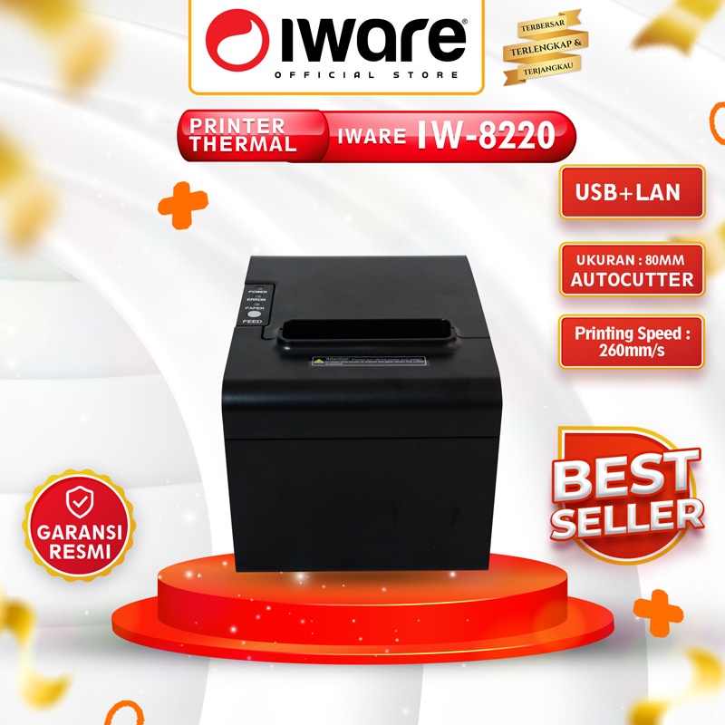 Jual Printer Thermal Kasir 80mm IWARE K-200U D260 IW-8220 K260USE USB ...