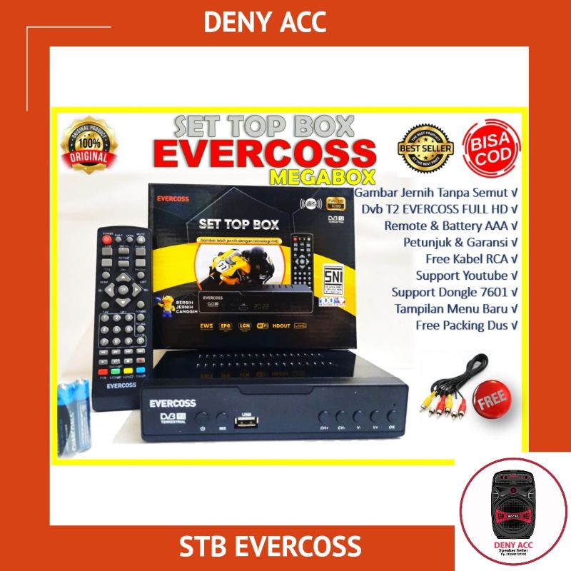 Jual SET TOP BOX STB EVERCOSS PRO/DIGITAL/TV/ | Shopee Indonesia