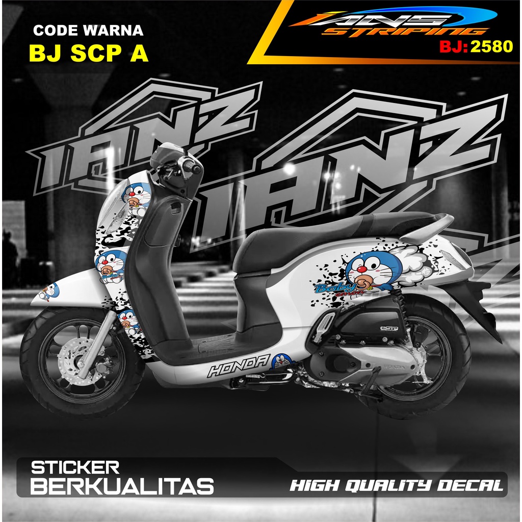 Jual DECAL STICKER HONDA SCOOPY FULL BODY / STICKER VARIASI SCOOPY ...