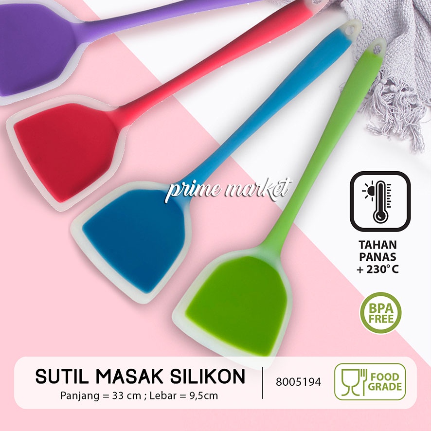 Jual Sutil Masak Silikon Spatula Masak Silikon Tahan Panas Sodet ...
