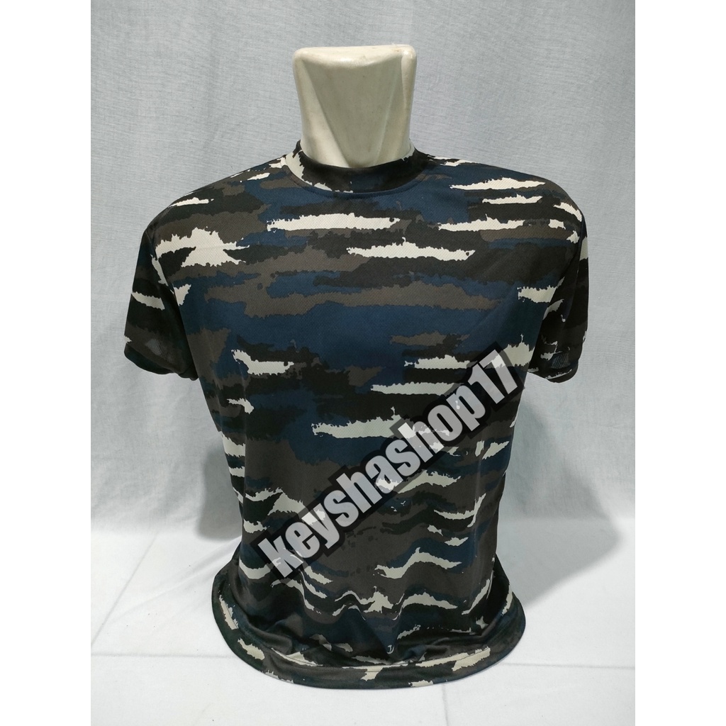 Jual Kaos TNI AL || Kaos loreng TNI AL bahan jersey dryfit model tangan ...