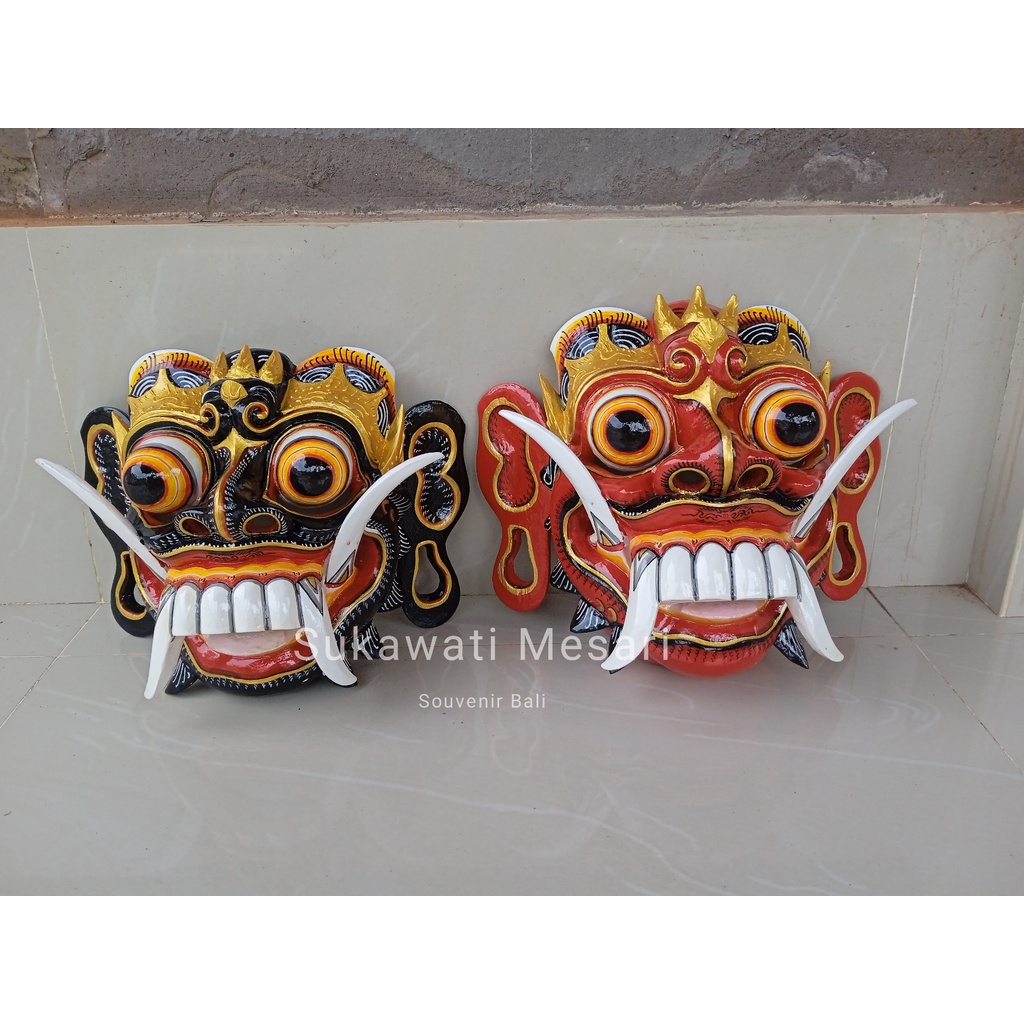 Jual Topeng Tapel Rangda Leak Warna Merah Hitam Prada Cat Bagus Khas ...