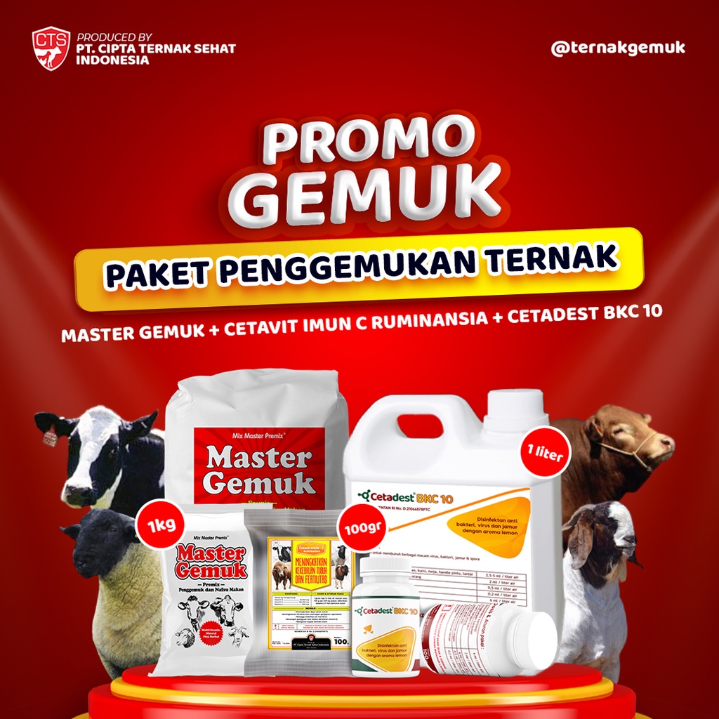 Jual PAKET PENGGEMUKAN TERNAK SAPI, DOMBA, KAMBING - SUPLEMEN, PREMIX ...