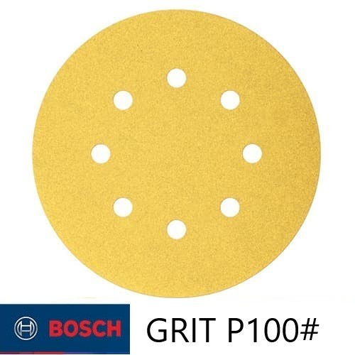 Jual BOSCH KERTAS AMPLAS VELCRO 5" P100 ORBITAL SANDER DISC 5 INCH GRIT ...