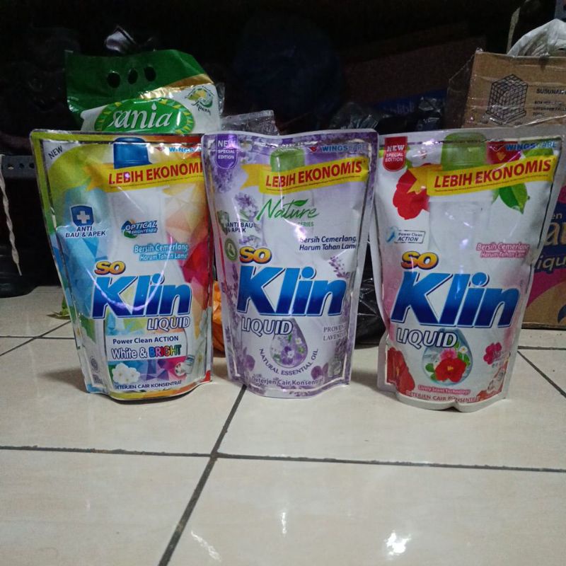 Jual SOKLIN DETERGEN LIQUIDE / SO KLIN DETERGEN CAIR 525ML | Shopee ...